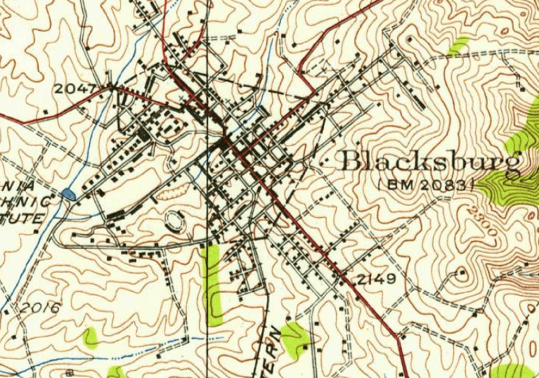 Maps – Gathering Blacksburg History