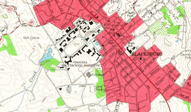 Maps – Gathering Blacksburg History