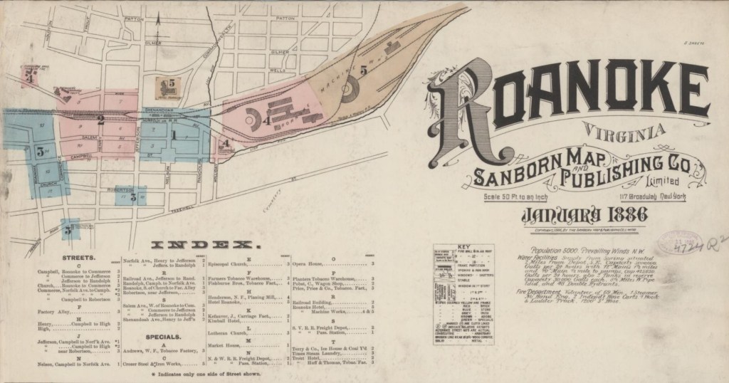 From Big Lick to Roanoke: Maps – Gathering Blacksburg History